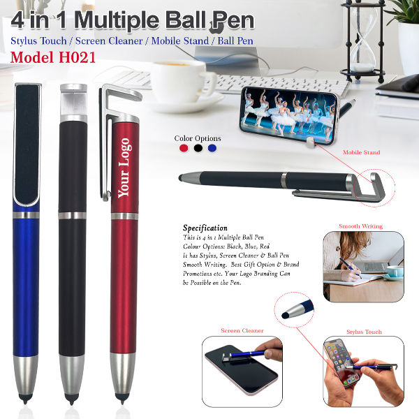 4 In 1 Deskstick Multiple Pen